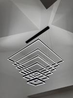 China Staircase Square Pendant Lamp Modern Decoration Ceiling Lighting Fixture(WH-NC-162) for sale