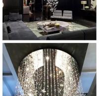 China Butterfly Crystal Chandelier Living Room Crystal Staircase Pendant Light Indoor Large LED Lights(WH-NC-165) for sale
