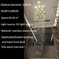 China Butterfly Crystal Chandelier Living Room Crystal Staircase Pendant Light Indoor Large LED Lights(WH-NC-165) for sale