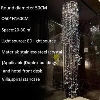 China Butterfly Crystal Chandelier Living Room Crystal Staircase Pendant Light Indoor Large LED Lights(WH-NC-165) for sale