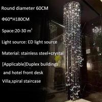 China Butterfly Crystal Chandelier Living Room Crystal Staircase Pendant Light Indoor Large LED Lights(WH-NC-165) for sale
