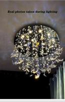China Butterfly Crystal Chandelier Living Room Crystal Staircase Pendant Light Indoor Large LED Lights(WH-NC-165) for sale