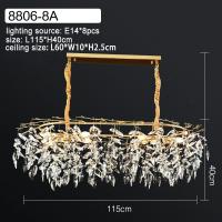 China Modern LED Crystal Chandelier Lighting Luxury Home Lighting (WH-NC-167) for sale