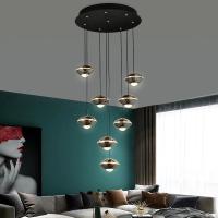 China Dropshipping Villa LOFT Staircase Pendant Lights Long Cable Hanging Aluminum ball droplight (WH-NC-168) for sale
