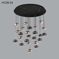 China Dropshipping Villa LOFT Staircase Pendant Lights Long Cable Hanging Aluminum ball droplight (WH-NC-168) for sale