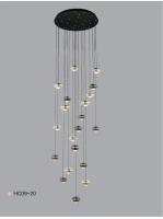China Dropshipping Villa LOFT Staircase Pendant Lights Long Cable Hanging Aluminum ball droplight (WH-NC-168) for sale