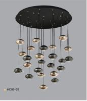 China Dropshipping Villa LOFT Staircase Pendant Lights Long Cable Hanging Aluminum ball droplight (WH-NC-168) for sale