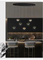 China Dropshipping Villa LOFT Staircase Pendant Lights Long Cable Hanging Aluminum ball droplight (WH-NC-168) for sale