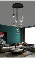 China Dropshipping Villa LOFT Staircase Pendant Lights Long Cable Hanging Aluminum ball droplight (WH-NC-168) for sale