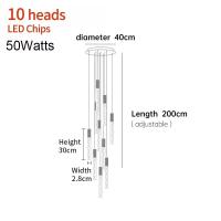 China Crystal LED Pendant Lights Duplex Stair Hanging Lamp (WH-NC-169) for sale