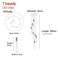 China Crystal LED Pendant Lights Duplex Stair Hanging Lamp (WH-NC-169) for sale