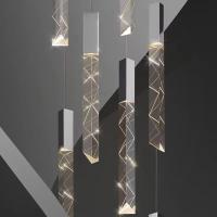 China Crystal LED Pendant Lights Duplex Stair Hanging Lamp (WH-NC-169) for sale