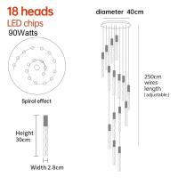 China Crystal LED Pendant Lights Duplex Stair Hanging Lamp (WH-NC-169) for sale