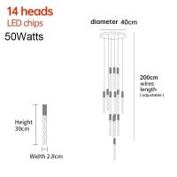 China Crystal LED Pendant Lights Duplex Stair Hanging Lamp (WH-NC-169) for sale