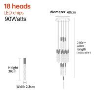 China Crystal LED Pendant Lights Duplex Stair Hanging Lamp (WH-NC-169) for sale