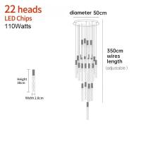 China Crystal LED Pendant Lights Duplex Stair Hanging Lamp (WH-NC-169) for sale