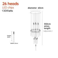 China Crystal LED Pendant Lights Duplex Stair Hanging Lamp (WH-NC-169) for sale
