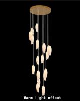 China Nordic Ceramic Tulip Staircase Chandelier Multi Heads Pendant Lamp(WH-NC-171) for sale
