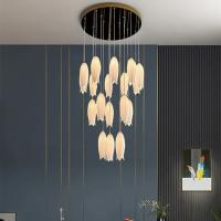 China Nordic Ceramic Tulip Staircase Chandelier Multi Heads Pendant Lamp(WH-NC-171) for sale