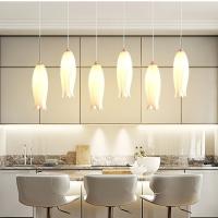 China Nordic Ceramic Tulip Staircase Chandelier Multi Heads Pendant Lamp(WH-NC-171) for sale