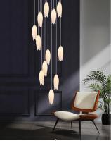 China Nordic Ceramic Tulip Staircase Chandelier Multi Heads Pendant Lamp(WH-NC-171) for sale