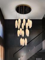 China Nordic Ceramic Tulip Staircase Chandelier Multi Heads Pendant Lamp(WH-NC-171) for sale