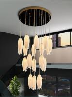 China Nordic Ceramic Tulip Staircase Chandelier Multi Heads Pendant Lamp(WH-NC-171) for sale
