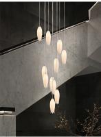 China Nordic Ceramic Tulip Staircase Chandelier Multi Heads Pendant Lamp(WH-NC-171) for sale