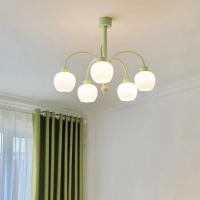 China Nordic Style Chandelier Indoor Green Fresh Hanging Light Fixture Tulip Matcha Chandelier(WH-MI-466) for sale