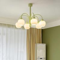 China Nordic Style Chandelier Indoor Green Fresh Hanging Light Fixture Tulip Matcha Chandelier(WH-MI-466) for sale