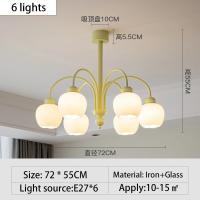 China Nordic Style Chandelier Indoor Green Fresh Hanging Light Fixture Tulip Matcha Chandelier(WH-MI-466) for sale