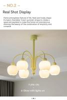 China Nordic Style Chandelier Indoor Green Fresh Hanging Light Fixture Tulip Matcha Chandelier(WH-MI-466) for sale