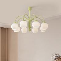 China Nordic Style Chandelier Indoor Green Fresh Hanging Light Fixture Tulip Matcha Chandelier(WH-MI-466) for sale