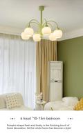 China Nordic Style Chandelier Indoor Green Fresh Hanging Light Fixture Tulip Matcha Chandelier(WH-MI-466) for sale