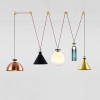 China DIY Combined Metal Bedroom Living Dining Table Decor LED Lighting Designer Adjustable Shape Ceiling Pendant Lamp Geometric Shape Art Modern Chandelier (WH-MI-467) for sale