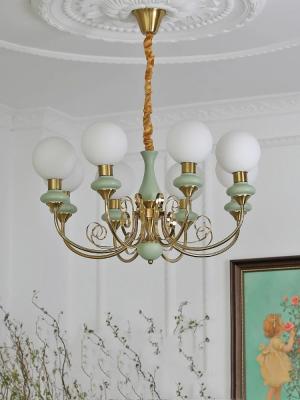 China French Homestay LED Chandelier Nordic Retro Pastoral Cream Style Chandelier Onyx Chandelier(WH-MI-469) for sale
