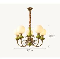 China French Homestay LED Chandelier Nordic Retro Pastoral Cream Style Chandelier Onyx Chandelier(WH-MI-469) for sale