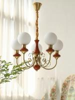 China French Homestay LED Chandelier Nordic Retro Pastoral Cream Style Chandelier Onyx Chandelier(WH-MI-469) for sale