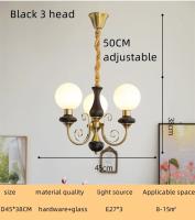 China French Homestay LED Chandelier Nordic Retro Pastoral Cream Style Chandelier Onyx Chandelier(WH-MI-469) for sale