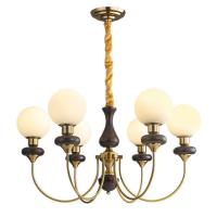 China French Homestay LED Chandelier Nordic Retro Pastoral Cream Style Chandelier Onyx Chandelier(WH-MI-469) for sale