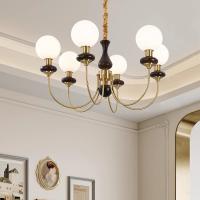 China French Homestay LED Chandelier Nordic Retro Pastoral Cream Style Chandelier Onyx Chandelier(WH-MI-469) for sale