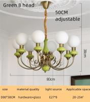 China French Homestay LED Chandelier Nordic Retro Pastoral Cream Style Chandelier Onyx Chandelier(WH-MI-469) for sale