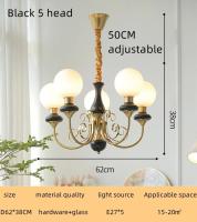 China French Homestay LED Chandelier Nordic Retro Pastoral Cream Style Chandelier Onyx Chandelier(WH-MI-469) for sale