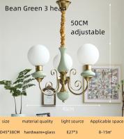 China French Homestay LED Chandelier Nordic Retro Pastoral Cream Style Chandelier Onyx Chandelier(WH-MI-469) for sale