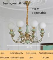 China French Homestay LED Chandelier Nordic Retro Pastoral Cream Style Chandelier Onyx Chandelier(WH-MI-469) for sale