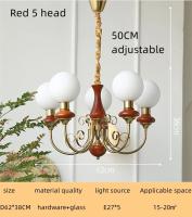 China French Homestay LED Chandelier Nordic Retro Pastoral Cream Style Chandelier Onyx Chandelier(WH-MI-469) for sale