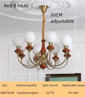 China French Homestay LED Chandelier Nordic Retro Pastoral Cream Style Chandelier Onyx Chandelier(WH-MI-469) for sale