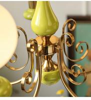 China French Homestay LED Chandelier Nordic Retro Pastoral Cream Style Chandelier Onyx Chandelier(WH-MI-469) for sale