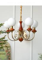 China French Homestay LED Chandelier Nordic Retro Pastoral Cream Style Chandelier Onyx Chandelier(WH-MI-469) for sale