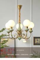 China French Homestay LED Chandelier Nordic Retro Pastoral Cream Style Chandelier Onyx Chandelier(WH-MI-469) for sale